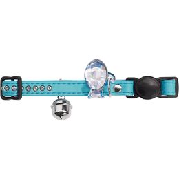 Hunter Katzenhalsband Modern Art Luxus t&uuml;rkis / one-size