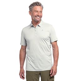 Sch&ouml;ffel Poloshirt SCH&Ouml;FFEL "CIRC Polo Shirt Tauron M", Herren, Gr. 58, lila (gray violet), Obermaterial: 100% Polyester, normal, Shirts, sportliche Passform, kurze &Auml;rmel, f&uuml;r Trekking und Outdoor