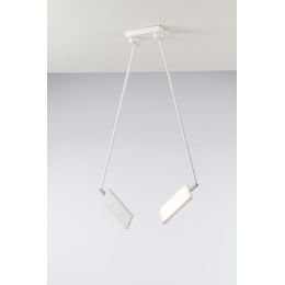 Luce Design Book Deckenleuchte LED Wei&szlig;, 2-flammig
