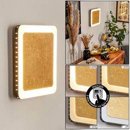 hofstein Guacacallo Wandleuchte LED Gold, Schwarz, Wei&szlig;, 1-flammig