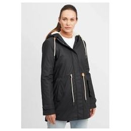 Regenmantel oxmo "Regenjacke OXJolinas", Damen, Gr. L, schwarz, Obermaterial: 100% Polyurethan PU., M&auml;ntel