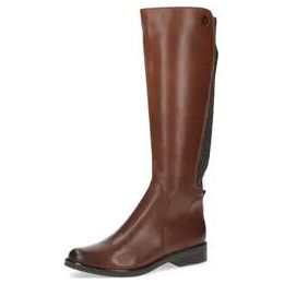 Stiefel Caprice "Caprice Stiefel Leder/Textil", Damen, Gr. 37,5, braun (cognac), Leder, Textil, Schuhe Stiefel
