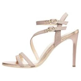 Pumps Nero Giardini "Nero Giardini Sandalen Lederimitat", Damen, Gr. 37, beige, Lederimitat, Schuhe Pumps