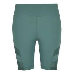 Stoffhose Urban Classics "Urban Classics Damen Ladies High Waist Tech Mesh Cycle Shorts", Damen, Gr. 5XL, US-Gr&ouml;&szlig;en, paleleaf, 80% Polyimid, 20% Elasthan, unifarben, skinny fit, Hosen Stoffhose