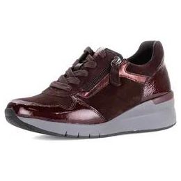 Sneaker Gabor "Sneaker low", Damen, Gr. 39, rot, Schuhe Sneaker