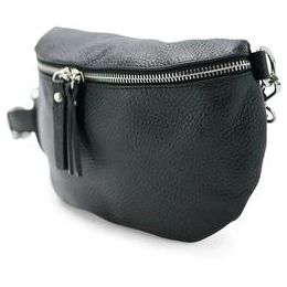 Schultertasche Harpa "PIPER", Damen, Gr. B/H/T: 7cm x 16,5cm x 27cm, schwarz, Leder, unifarben, Taschen Schultertasche, Mit mehreren F&auml;chern