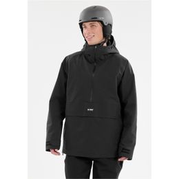 Skijacke SLOPE "Ruki", Herren, Gr. L, schwarz, 100% Polyester, unifarben, normal, ohne Ausschnitt, Jacken Skijacke, Im wetterfesten Anorak-Design
