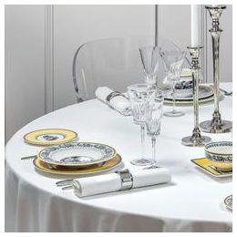 Villeroy & Boch Suppenteller VILLEROY & BOCH "Suppenteller Audun Ferme &oslash; 24,2 cm wei&szlig;-grau-gelb", bunt (wei&szlig;, grau, gelb), Speiseteller