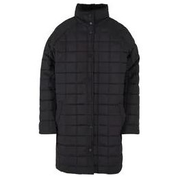 Winterjacke Urban Classics "Urban Classics Damen Ladies Quilted Coat", Damen, Gr. XS, schwarz, 100% Polyester, unifarben, normal, amerikanischer Ausschnitt, Jacken Winterjacke