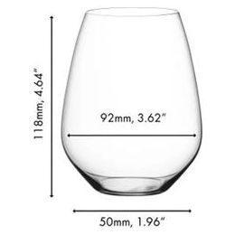 Glas "Universalbecher + Poliertuch Veloce 550 ml 2er Set transparent", bunt (transparent), Glas, RIEDEL THE WINE GLASS COMPANY, Trinkgef&auml;&szlig;e, Kaffeetasse