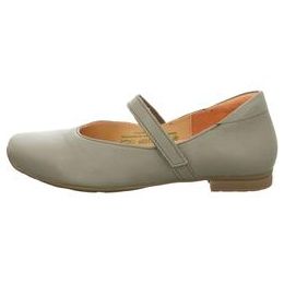 Think! Riemchenballerina THINK "Think Ballerinas Leder", Damen, Gr. 38,5, gr&uuml;n, Leder, Schuhe Riemchenballerina