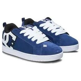 Schn&uuml;rschuh DC Shoes "Court Graffik", Damen, Gr. 9(42), navy, wei&szlig;, Obermaterial:Obermaterial: Leder (Kuh) / Futter: Textil / Au&szlig;ensohle: Gummi;, Schuhe Schn&uuml;rschuh