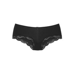 Lascana Panty schwarz Gr. 32/34 f&uuml;r Damen. Mit Schleife. K&ouml;rpernah. Nachhaltig.