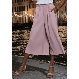 Lascana Culotte violett Gr. 32/34 f&uuml;r Damen. Nachhaltig.