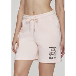 BENCH. LOUNGEWEAR Sweatshorts pink Gr. 48/50 f&uuml;r Damen. Mit Logodruck. Bequem. Nachhaltig.