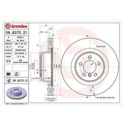 MAGNETI MARELLI Bremsscheibe 360406055701 innenbel&uuml;ftet-Bel&uuml;ftung mit tropfenf&ouml;rmigen Fl&uuml;geln 360mm 30mm f&uuml;r LAND ROVER