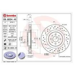 MAGNETI MARELLI Bremsscheibe 360406134002 innenbel&uuml;ftet-Bel&uuml;ftung mit tropfenf&ouml;rmigen Fl&uuml;geln 305mm 28mm f&uuml;r ALFA ROMEO