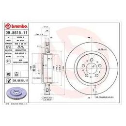 MAGNETI MARELLI Bremsscheibe 360406067400 innenbel&uuml;ftet-Bel&uuml;ftung mit tropfenf&ouml;rmigen Fl&uuml;geln 330mm 28mm f&uuml;r VOLVO