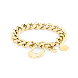 Armband Liebeskind Berlin "Schmuck Geschenk Edelstahl Armkette The Organic", gold (gelbgoldfarben), Armb&auml;nder, Damen, 20cm, Edelstahl, Armband