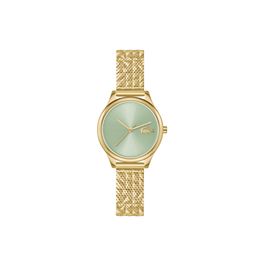 Quarzuhr Calvin Klein "Mini Crocodelle", goldfarben, gr&uuml;n, Armbanduhren, Damen, Quarzuhr, Armbanduhr, Damenuhr, Edelstahlarmband, analog