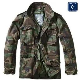 Langmantel BRANDIT "Brandit Herren M-65 Field Jacket", Herren, Gr. XXL, olive camo, 80% Polyester, 20% Baumwolle, M&auml;ntel