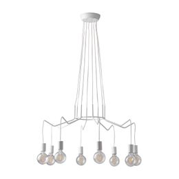 Luce Design HABITAT H&auml;ngeleuchte Wei&szlig;, 8-flammig