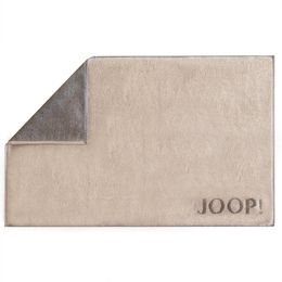JOOP! Badematte Classic Doubleface, Graphit, Sand, Textil, Uni, rechteckig, 50x80 cm, Made in Germany, Oeko-Tex&reg; Standard 100, f&uuml;r Fu&szlig;bodenheizung geeignet, beidseitig verwendbar, schadstoffgepr&uuml;ft, Badtextilien, Badematten