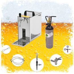ich-zapfe Guinness Zapfanlage, Bierzapfanlage - Komplett Set - Bierkoffer, Durchlaufk&uuml;hler PYGMY 25 1-leitig Trockenk&uuml;hler, 35 Liter/h