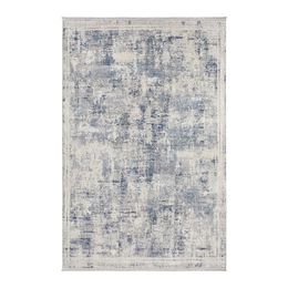 Webteppich Isvind Creme/Hellblau ca. 120x170cm