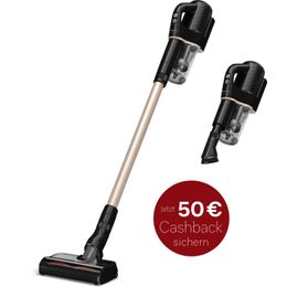 Miele Akku-Handstaubsauger "Duoflex HX1 TotalCare, 2in1-Funktion", schwarz (obsidianschwarz spacegrau), B:26cm H:125cm T:26cm, Akkusauger, mit Elektrob&uuml;rste MultiFloor und CarCare Set, Obsidianschwarz Ros&eacute;gold