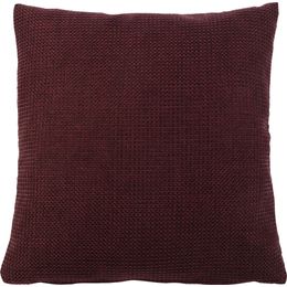 G&ouml;zze Dekokissen G&Ouml;ZZE "Dallas", rot (bordeaux, unifarben), B:60cm L:60cm, Obermaterial: 100% Polyester, Dekokissen_Sitzkissen_Kissenh&uuml;llen, in vielen Farben
