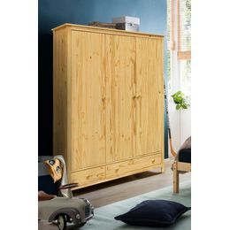 M&ouml;bilia Kleiderschrank M&Ouml;BILIA, beige (natur), B:144cm H:190cm T:58cm, Massivholz, Schr&auml;nke, Kleiderschrank, gefertigt aus massivem Kiefernholz