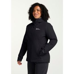 Outdoorjacke Jack Wolfskin "WISPER INS JKT W", Damen, Gr. L (42/44), schwarz, Obermaterial: 100% Polyester. F&uuml;llung: 100% Polyester. Futter: 100% Polyester, Jacken Outdoorjacke