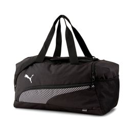 Sporttasche Puma "FUNDAMENTALS SPORTS BAG S", Gr. B/H/T: 45cm x 23cm x 26cm, schwarz (Puma schwarz), Netz, Obermaterial: 100% Polyester, unifarben, Taschen Sporttasche, sportlicher Stil, mit gepolsterten Tr&auml;gern
