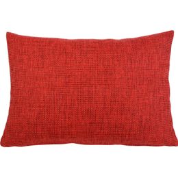 G&ouml;zze Dekokissen G&Ouml;ZZE "Dallas", rot (karminrot, unifarben), B:60cm L:40cm, Obermaterial: 100% Polyester, Dekokissen_Sitzkissen_Kissenh&uuml;llen, in vielen Farben
