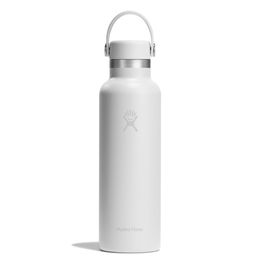 Trinkflasche Hydro Flask "Standard Flex Cap, 21 OZ, 621 ml", wei&szlig;, H:23,9cm, Edelstahl, Trinkflaschen, Trinkflasche
