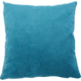G&ouml;zze Dekokissen G&Ouml;ZZE "Muri", blau (t&uuml;rkis, unifarben), B:60cm L:60cm, Obermaterial: 100% Polyester, Dekokissen_Sitzkissen_Kissenh&uuml;llen, in vielen Unifarben