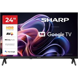 Sharp LED-Fernseher "1T-C24HFx", Energieeffizienz: E (A-G), schwarz, 24 &Prime;, Fernseher