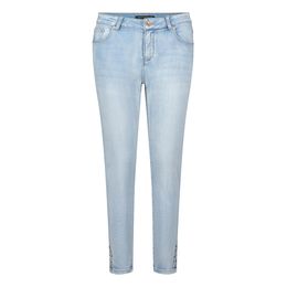 Slim-fit-Jeans Betty Barclay "Damen mit Waschung", Damen, Gr. 36, Normalgr&ouml;&szlig;en, light blau denim, Obermaterial: 56% Baumwolle, 30% Viskose, 12% Polyester, 2% Elasthan, Basic, slim fit, Jeans Slim-fit-Jeans
