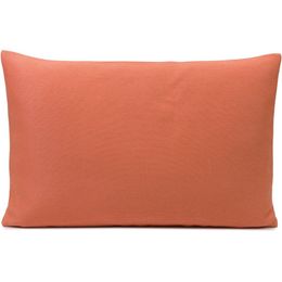 G&ouml;zze Dekokissen G&Ouml;ZZE "Rhodos" Gr. 3, rot (apricot, unifarben), B:40cm L:60cm, Obermaterial: 65% Polyacryl, 35% Polypropylen, Dekokissen_Sitzkissen_Kissenh&uuml;llen