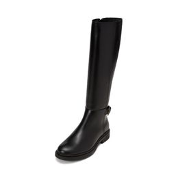Marc O'Polo Stiefel MARC O'POLO "aus edlem Schafleder", Damen, Gr. 38, schwarz (m990), Obermaterial: 100% Leder (Schaf), Schuhe Stiefel
