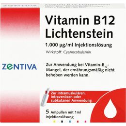 Vitamin B12 1.000 &mu;g Lichtenstein Ampullen 5X1 ml