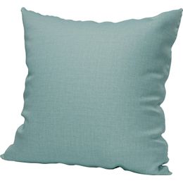 Dekokissen HOMING "St. Tropez" Gr. 1, gr&uuml;n (gr&uuml;n, unifarben), B:40cm L:40cm, Polyester, Dekokissen_Sitzkissen_Kissenh&uuml;llen, Pflegeleicht
