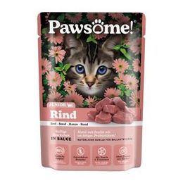 Pawsome Nassfutter Kitten, Rind 28x85 g