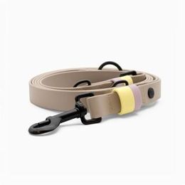 THE DOG IDEA Zugstopp Halsband Khaki neon gelb S