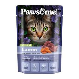 Pawsome Nassfutter Katze, Adult, Lamm 28x85 g