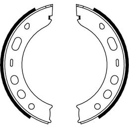 TRISCAN Bremsbackensatz, Feststellbremse 810020001 f&uuml;r Porsche