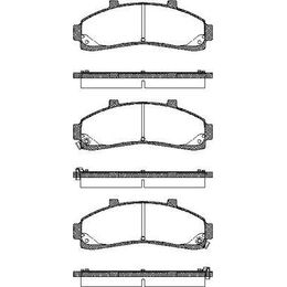 TRISCAN Bremsbelagsatz, Scheibenbremse 811050009 f&uuml;r FORD MAZDA