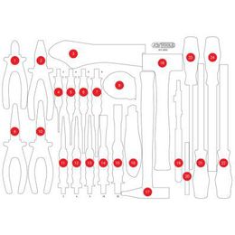 KS Tools Schaumstoffeinlage, Sortimentskasten 811003397