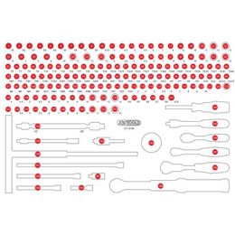 KS Tools Schaumstoffeinlage, Sortimentskasten 811016997
